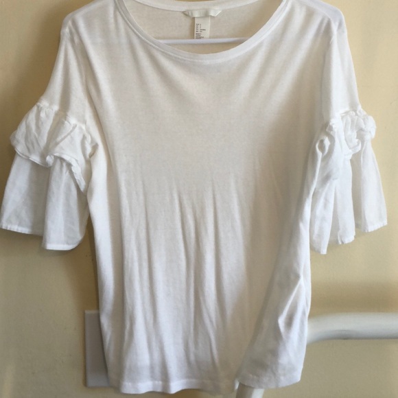 H&M | Tops | Perfect White Soft Top | Poshmark